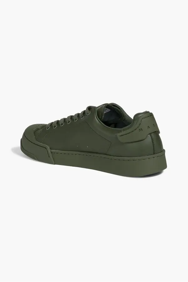 Marni Dada Rubber-trimmed Leather Sneakers