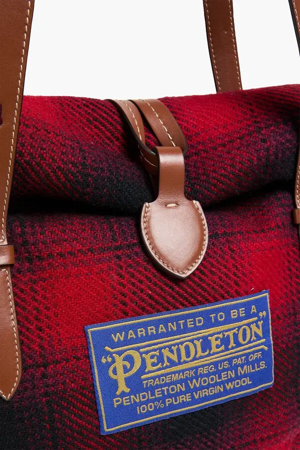 MAISON MARGIELA Pendleton Paper Checked Flannel Tote