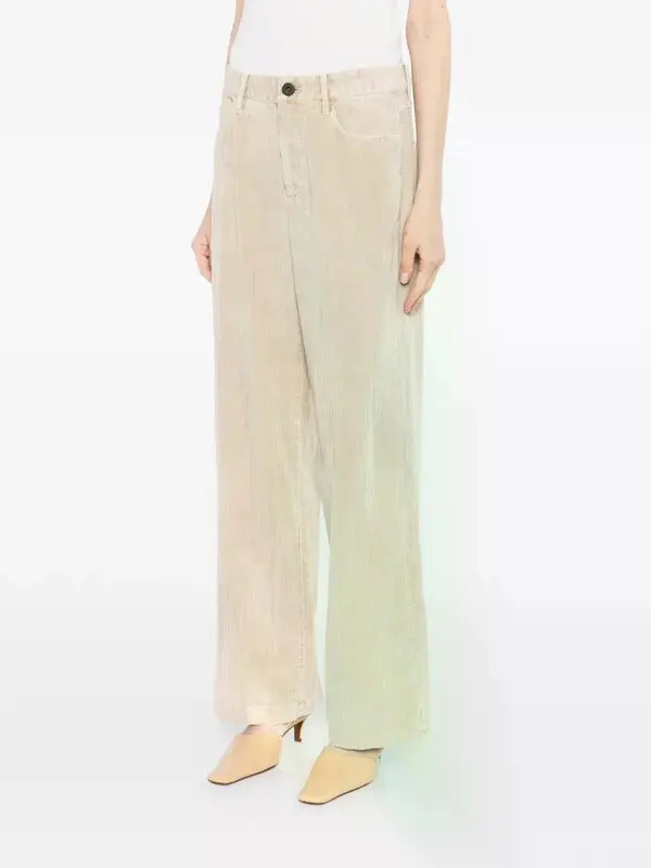JAMES PERSE Corduroy Straight-leg Trousers - Neutrals