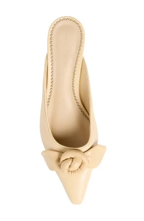 Cinq À Sept Layla Knotted Rose Mule
