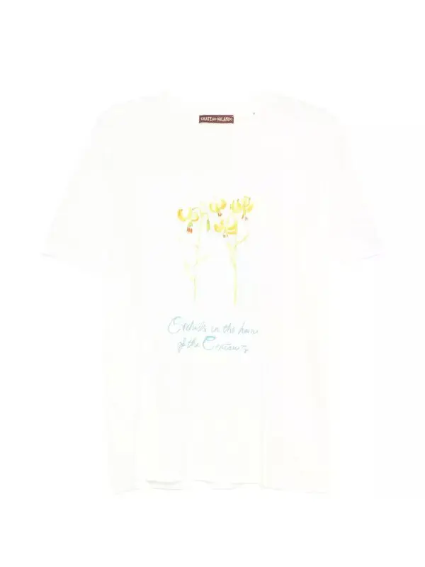 CHATEAU ORLANDO Graphic-print Cotton T-shirt - White