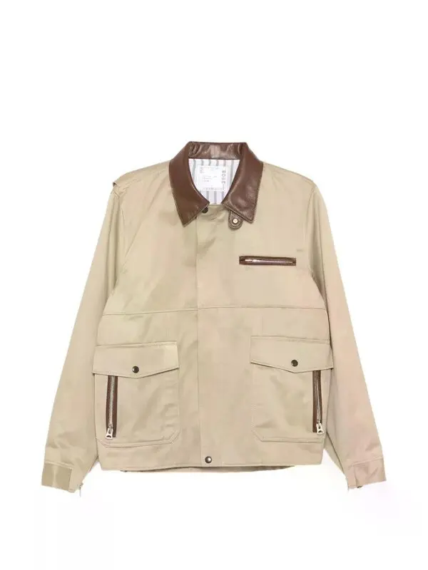 Sacai Collared Cotton Jacket