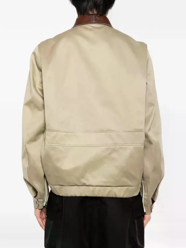 Sacai Collared Cotton Jacket