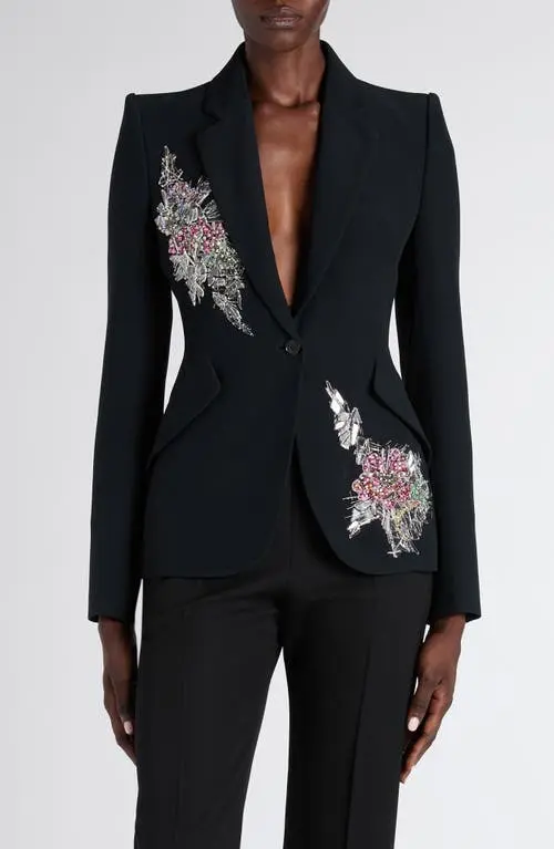 Alexander McQueen Crystal Embellished Jacket