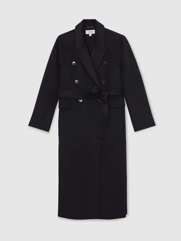 REISS Brogan Double-breasted Blindseam Coat