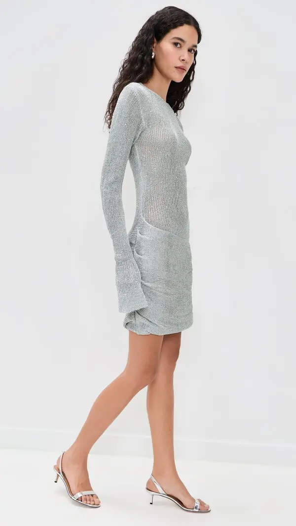 BANANHOT Jones Dress - Silver Glitter