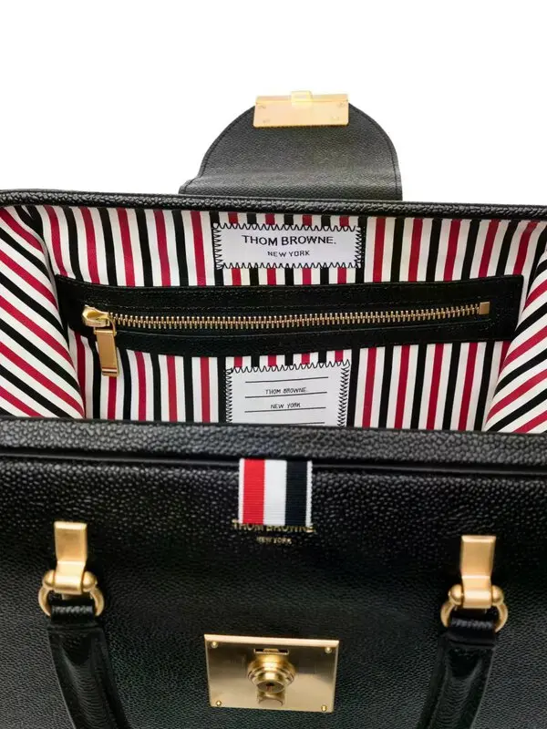 Thom Browne Top Handle Textured Tote