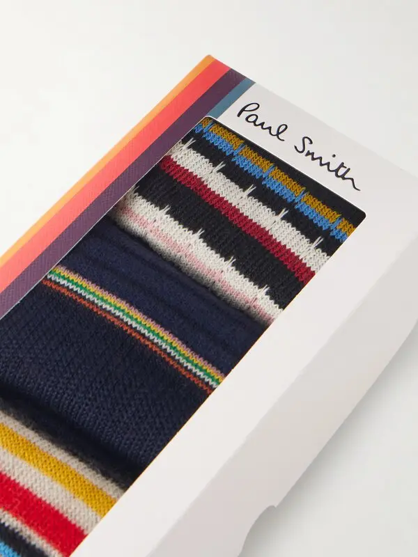Paul Smith Three-pack Patterned Socks