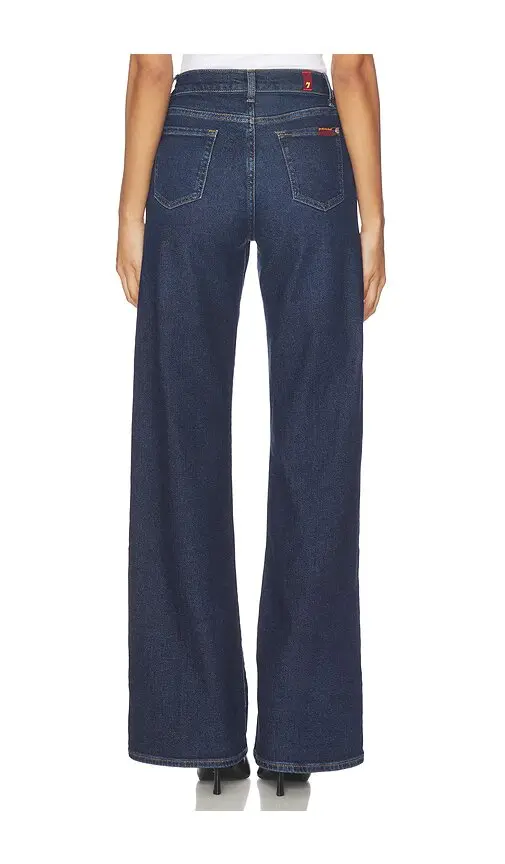 7 For All Mankind Lotta Jeans Dark Wash Wide Leg Denim