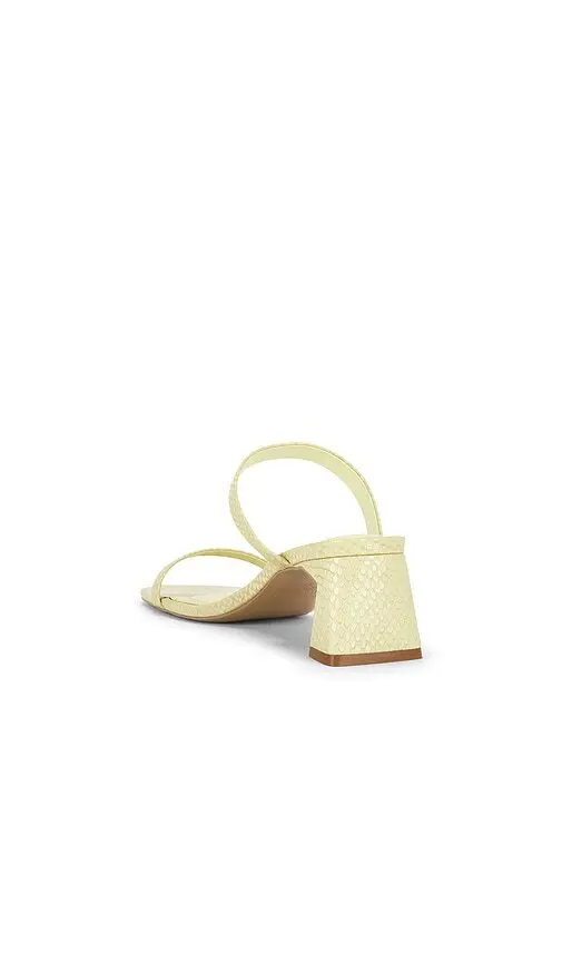Simkhai Clara Snake Print Block Heel Sandals
