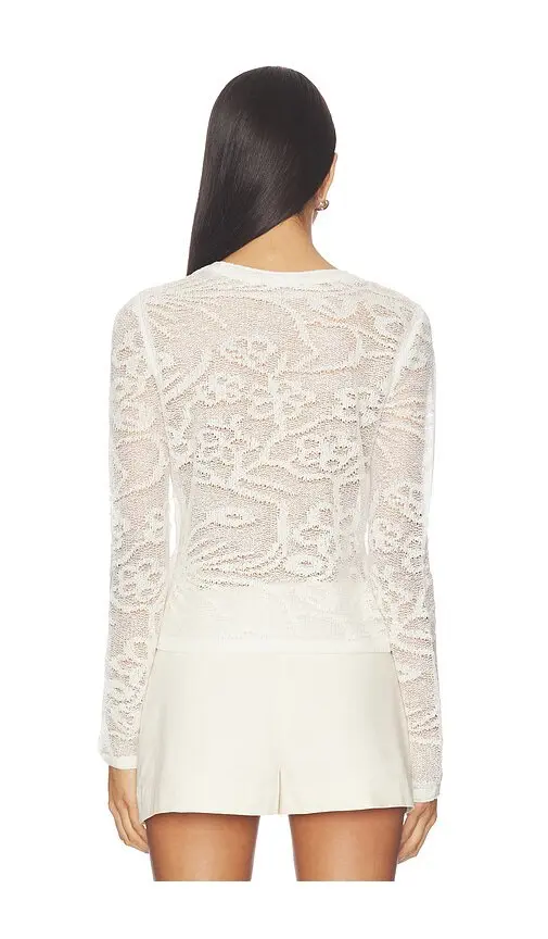 Steve Madden Megann Knit Top - Cloud Dancer