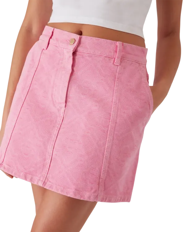 Casablanca Monogram Denim Mini Skirt