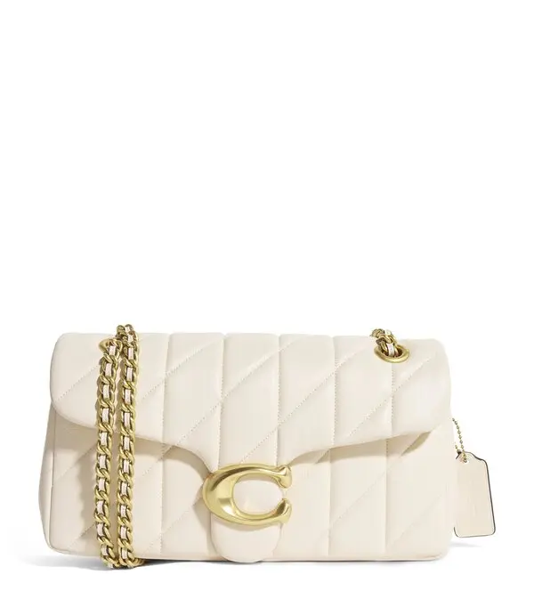 COACH Quilted Leather Tabby 20 Shoulder Bag - Ivory