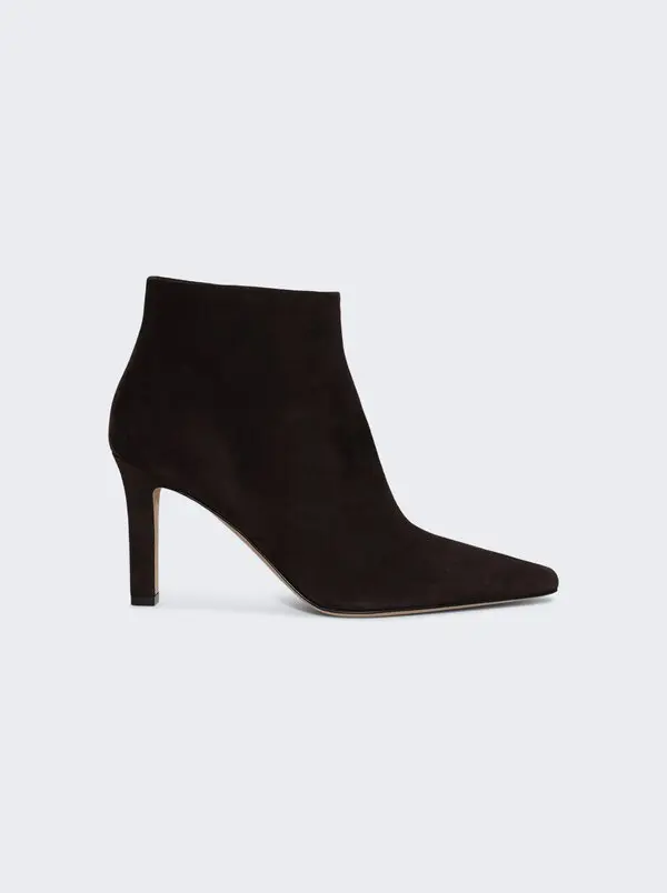 THE ROW Carla 80 Lacquer Boots - Brown