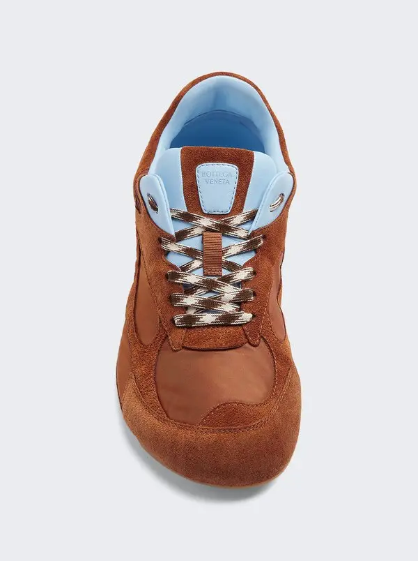 Bottega Veneta Orbit Flash Lace-up Sneakers - Brown