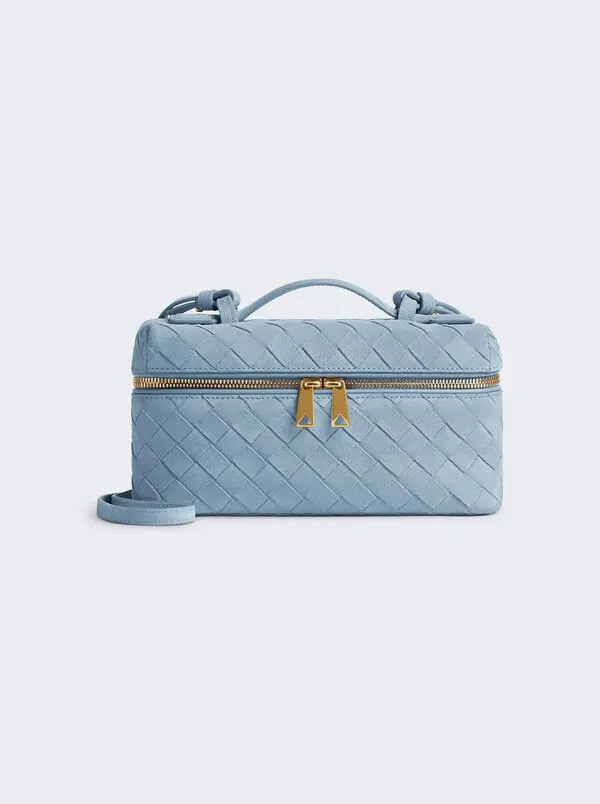 Bottega Veneta Intrecciato Vanity Case - Light  Blue