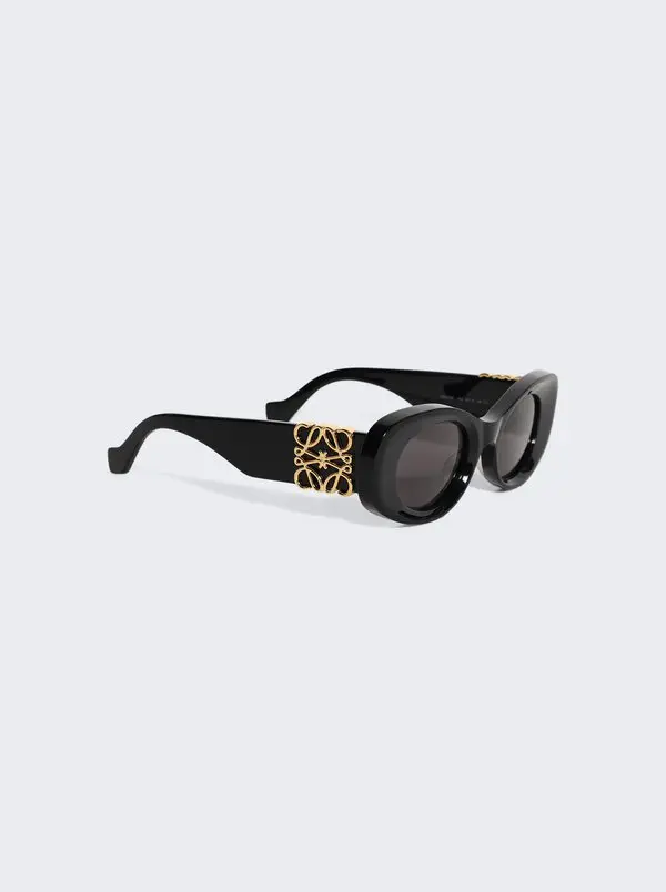 Loewe Beveled Oval Maxi Anagram Sunglasses