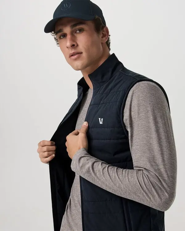 Vuori Sunday Insulated Hybrid Vest - Ink Heather