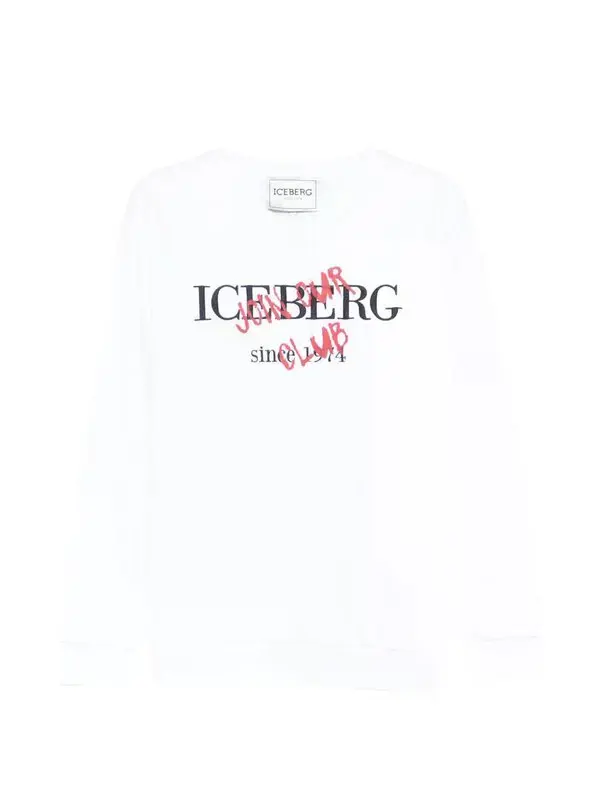 Iceberg Graphic Print Sweatshirt - White
