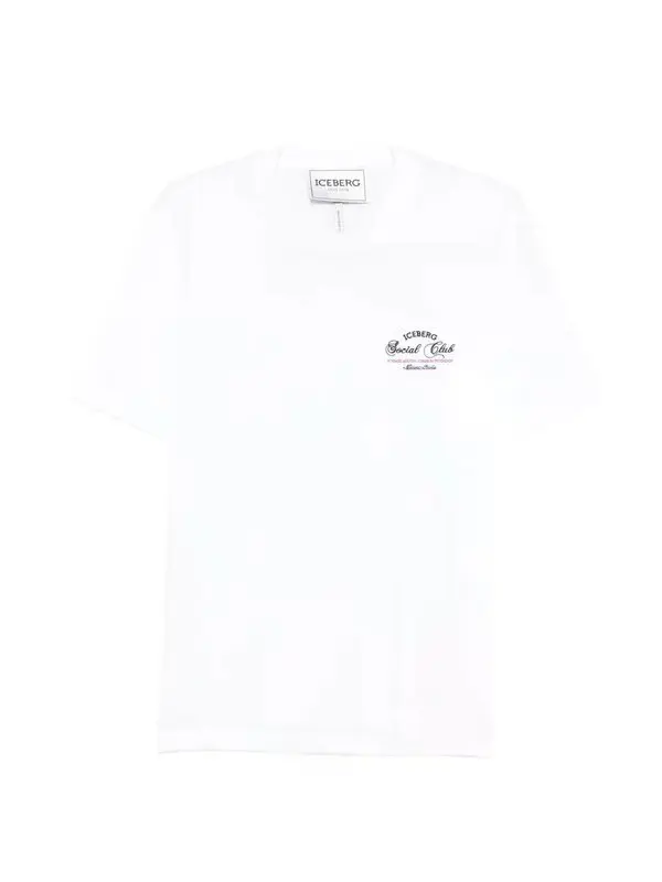 Iceberg Logo Graphic T-shirt - White