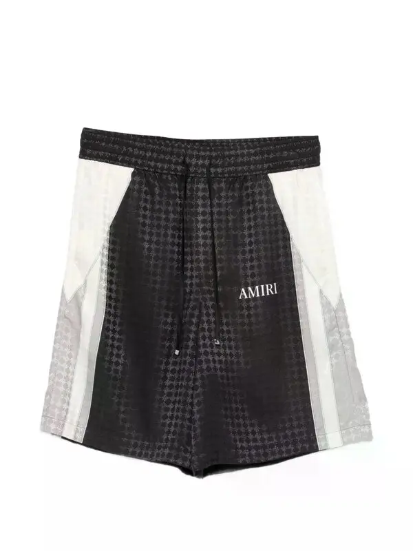 Amiri Patterned Drawstring Shorts - Black