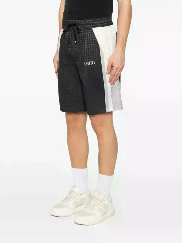 Amiri Patterned Drawstring Shorts - Black
