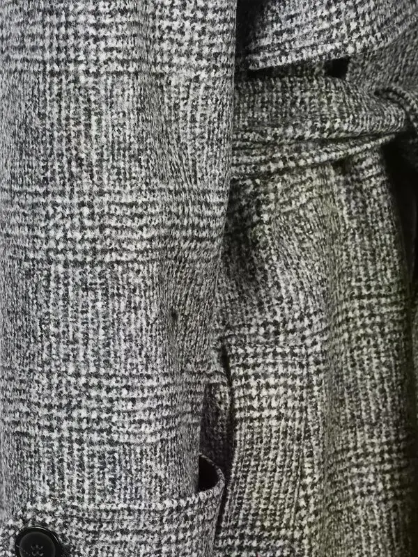 THE NINA STUDIO Check Belted Coat