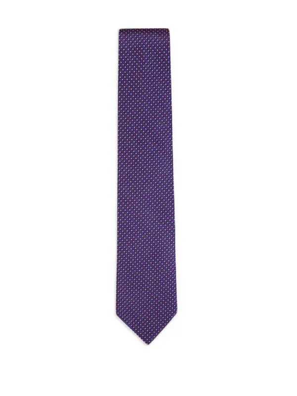 Eton Patterned Tie - Blue