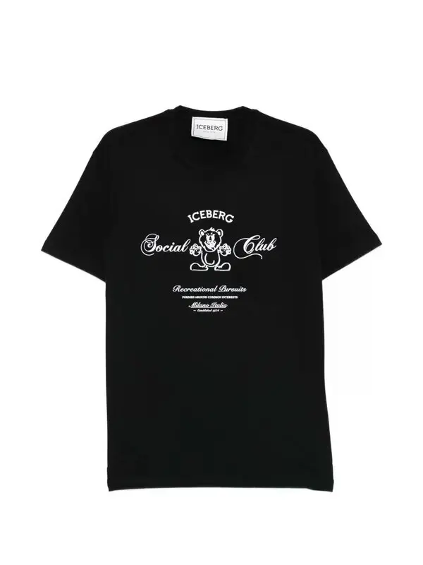 Iceberg Social Club Graphic T-shirt - Black