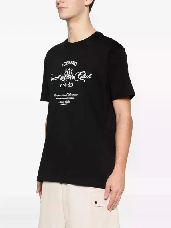Iceberg Social Club Graphic T-shirt - Black