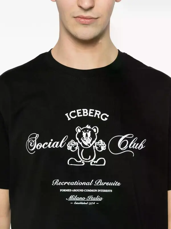 Iceberg Social Club Graphic T-shirt - Black