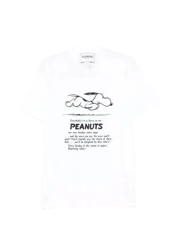 Iceberg Peanuts Print T-shirt - White