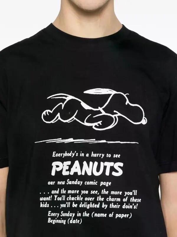 Iceberg Peanuts Print T-shirt - Black