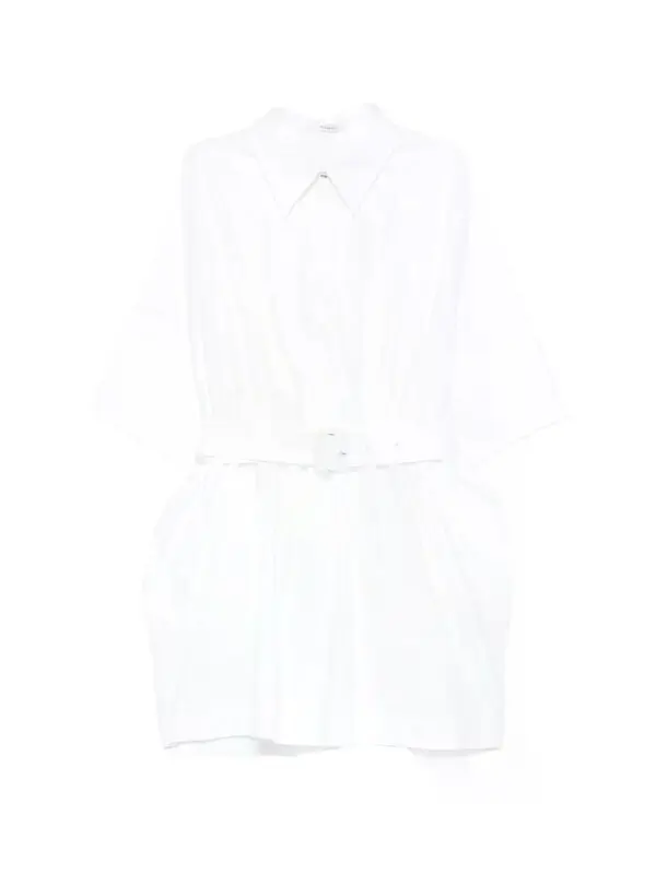 Givenchy Belted Shirt Mini Dress - White