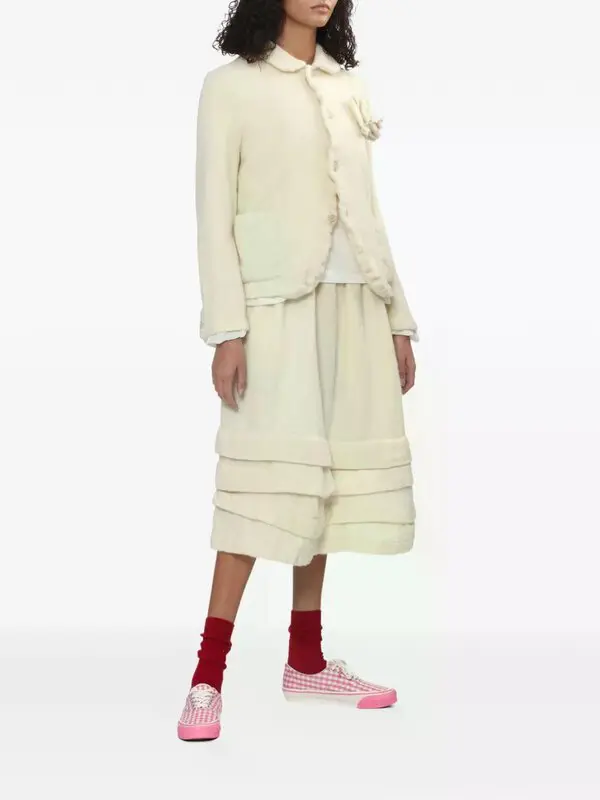 Comme Des Garçons Ruffled Midi Skirt