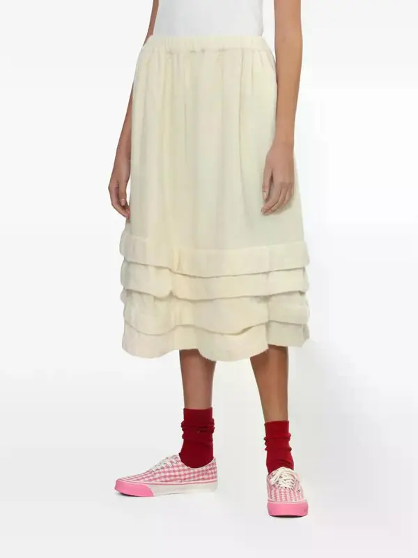 Comme Des Garçons Ruffled Midi Skirt