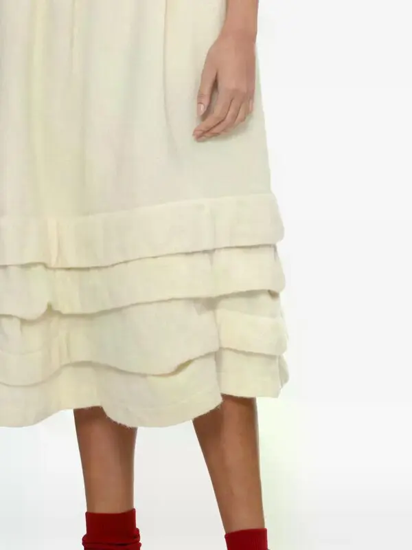 Comme Des Garçons Ruffled Midi Skirt