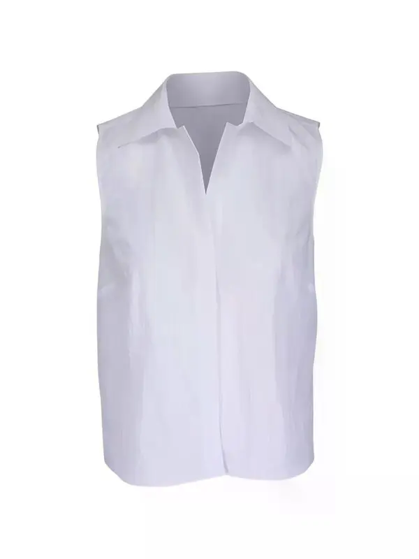 Vince Collared Sleeveless Blouse
