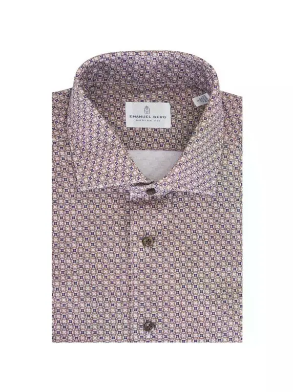 EMANUEL BERG Geometric-print Shirt