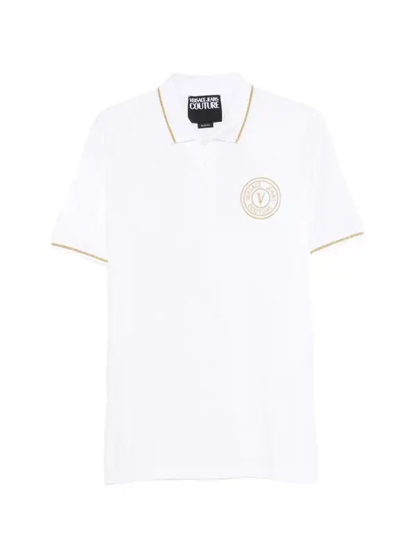 Versace Logo-print Polo Shirt - White