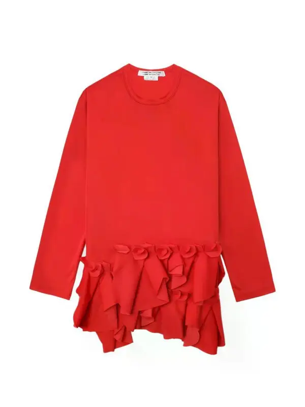 Comme Des Garçons Ruffled-hem Top