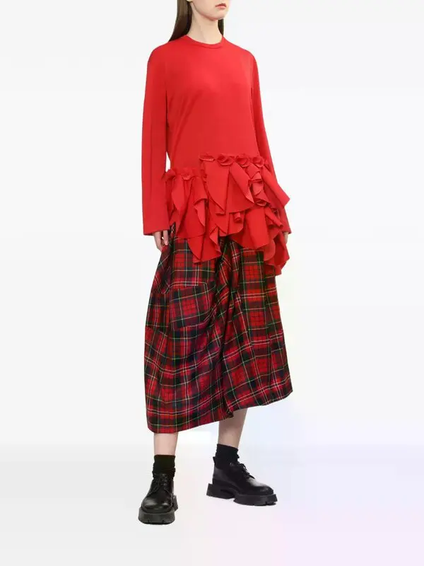 Comme Des Garçons Ruffled-hem Top