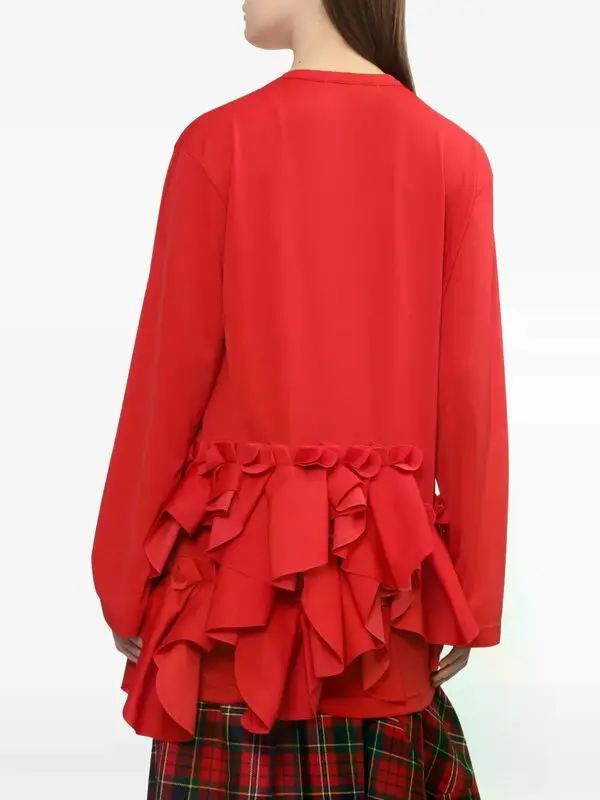 Comme Des Garçons Ruffled-hem Top