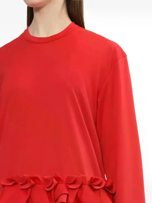Comme Des Garçons Ruffled-hem Top