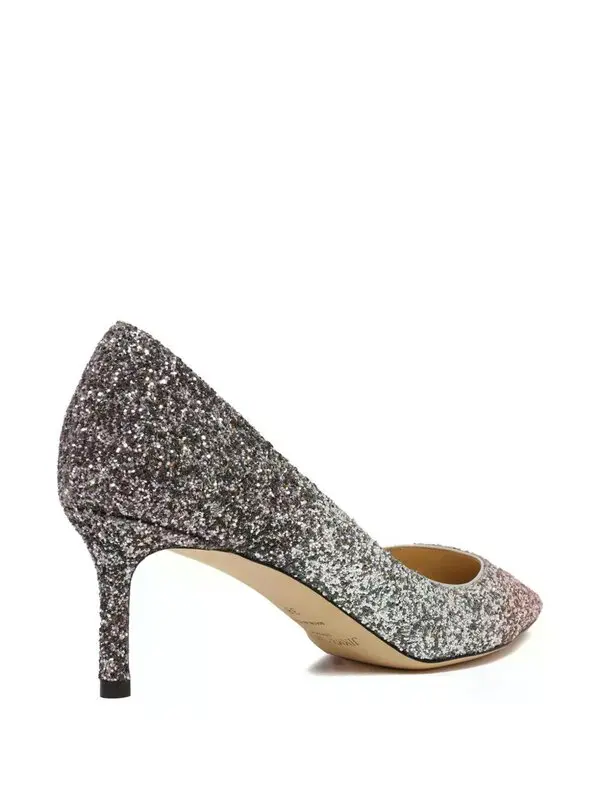 JIMMY CHOO Romy Glittered Pumps - Grey