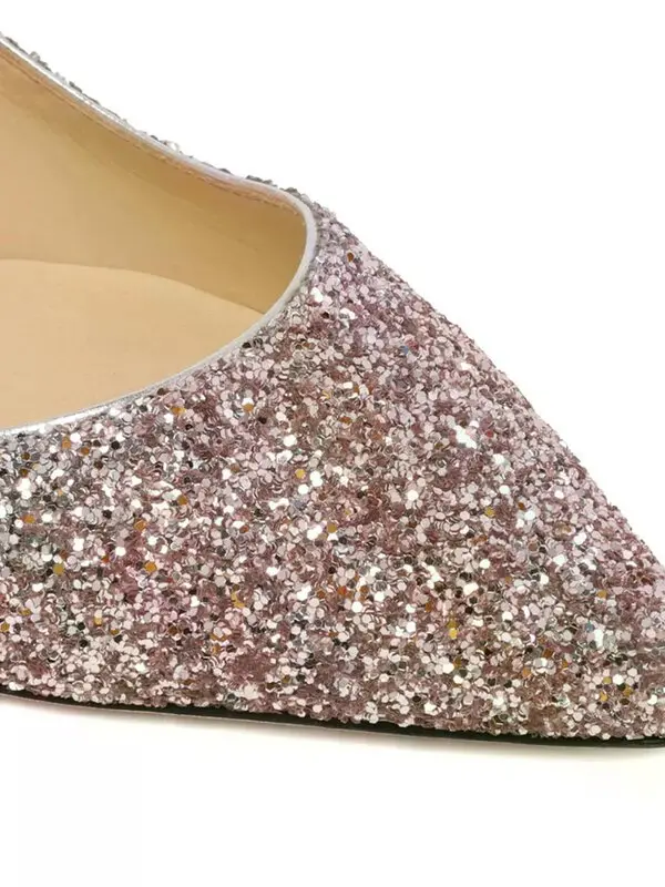 JIMMY CHOO Romy Glittered Pumps - Grey
