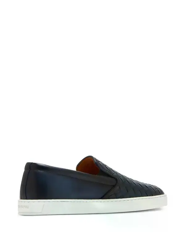 Magnanni Woven Leather Sneakers