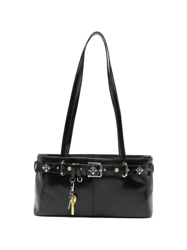 OSOI Gemstone-embellished Buckled Shoulder Bag