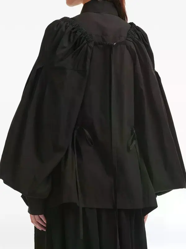 Yohji Yamamoto Balloon-sleeve Drawstring Top