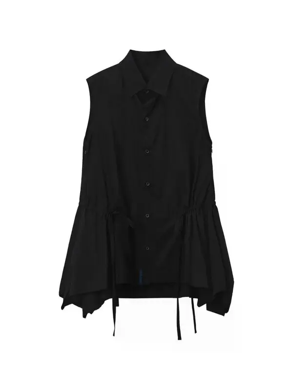 Yohji Yamamoto Balloon-sleeve Drawstring Top